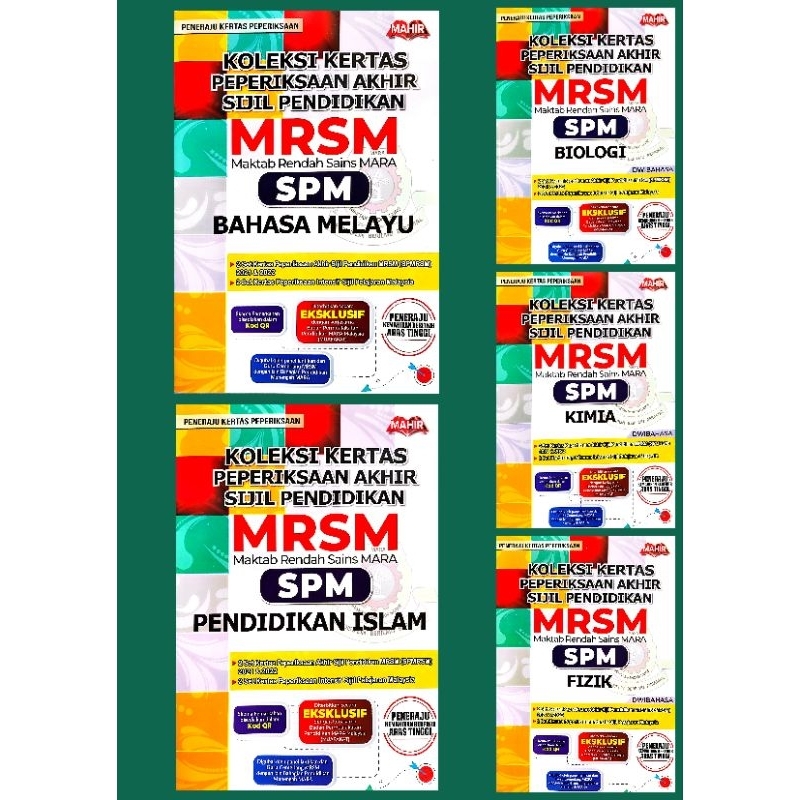 Koleksi Kertas Peperiksaan Akhir Sijil Pendidikan Mrsm Spm Mahir