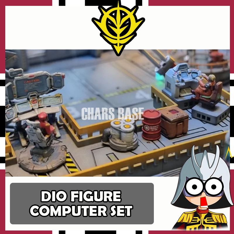 RESIN MINIATURE SYSTEM BASE SUPER COMPUTER SET 1/100 DIORAMA | Shopee ...