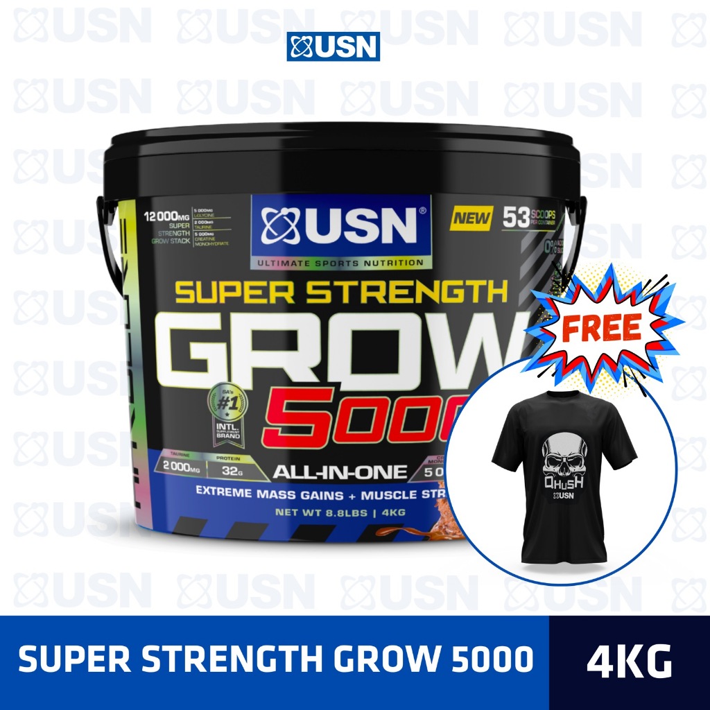 USN Super Strength Grow 5000 All-In-One Extreme Muscle Mass Strength ...