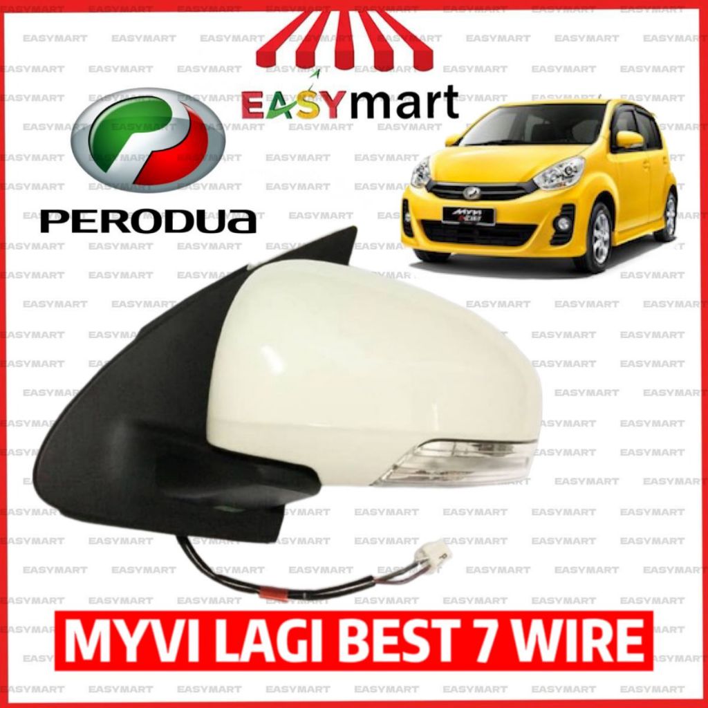 New Perodua Myvi Lagi Best Side Mirror Cermin Mirror Door Cermin Sisi 7 ...