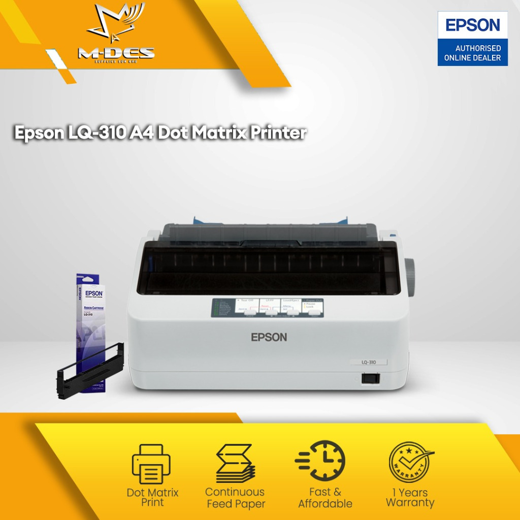 Epson LQ-310 A4 24-Pin USB Dot Matrix Printer / Epson LQ310 LQ-310 ...