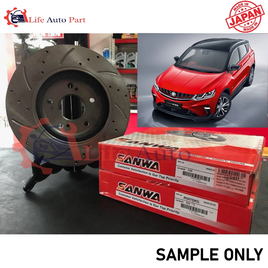 JAPAN SANWA BRAKE DISC ROTOR PROTON X50 FRONT/ REAR SPORT BRAKE DISC ...