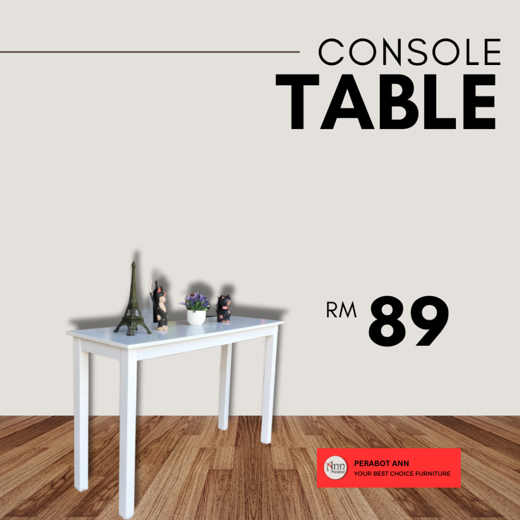(PERABOT ANN) CONSOLE TABLE / DECO TABLE / MEJA KONSOL / MEJA SUDUT ...