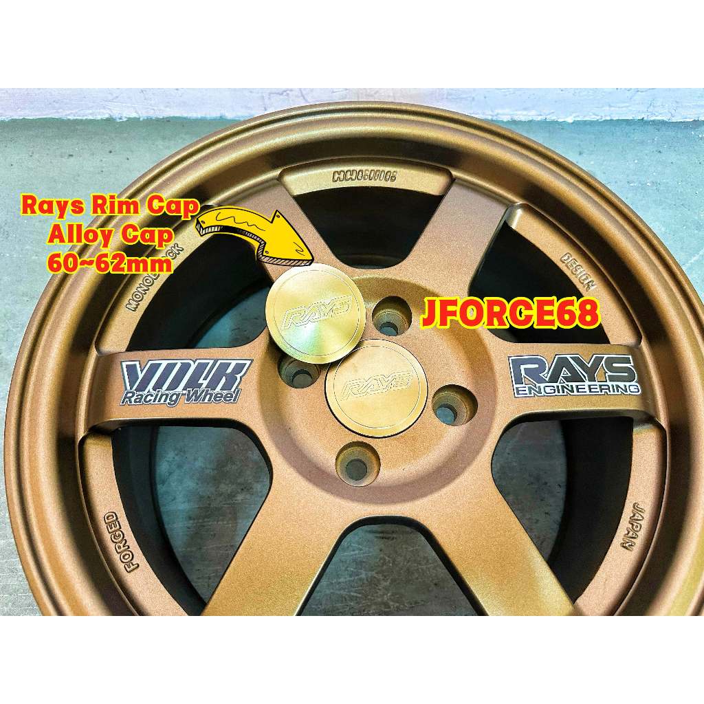 Rays Rim Cap Alloy Te37 Ce28 Ze40 Re30 Auto Option Wheel Cap 60~62MM ...