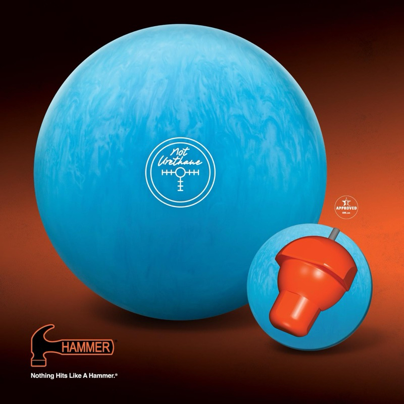 BOWLING BALL - HAMMER - NU NOT URETHANE - BLUE HAMMER - XPROHOP, X ...