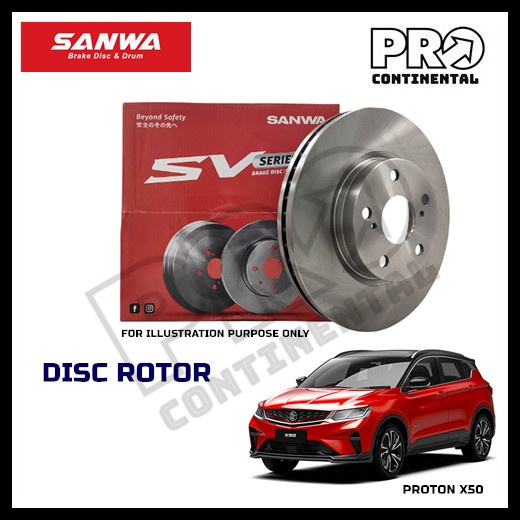 SANWA JAPAN PROTON X50 2020-2023 FRONT REAR DISC ROTOR [1 PAIR (LH+RH ...