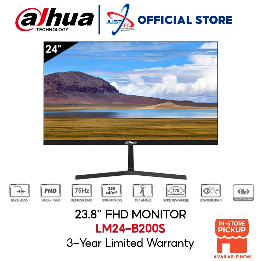 DAHUA LM24-B200S 23.8'' MONITOR ( 23.8" VA FHD / 75Hz / 5Ms / VGA + HD MI) | Shopee Malaysia