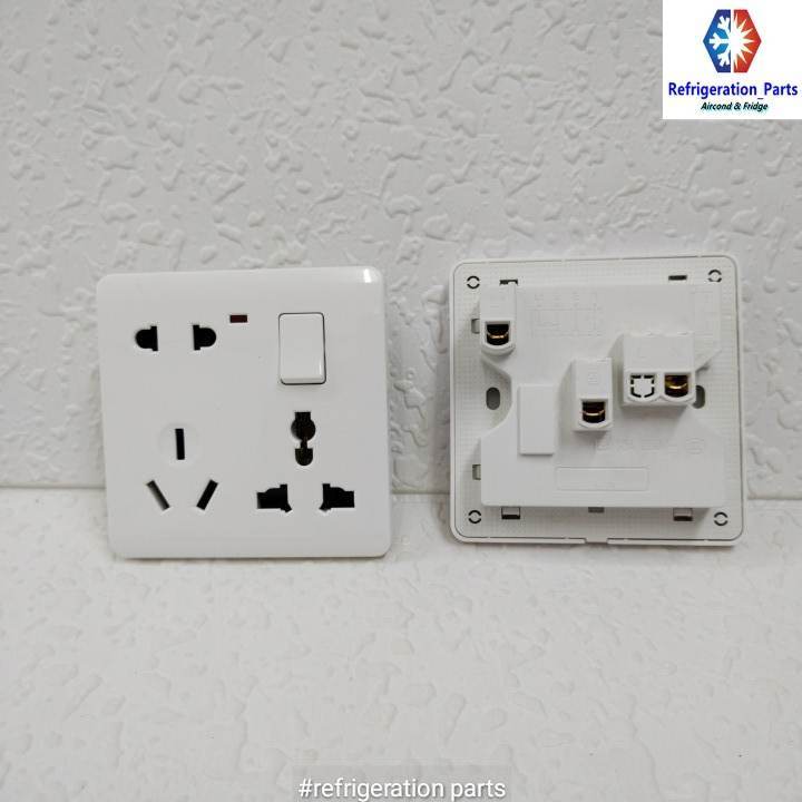 CZ putih suis soket 10a 13a 15a 20a aircond suis heater soket palam lampu kipas 白色插座开关 white ...