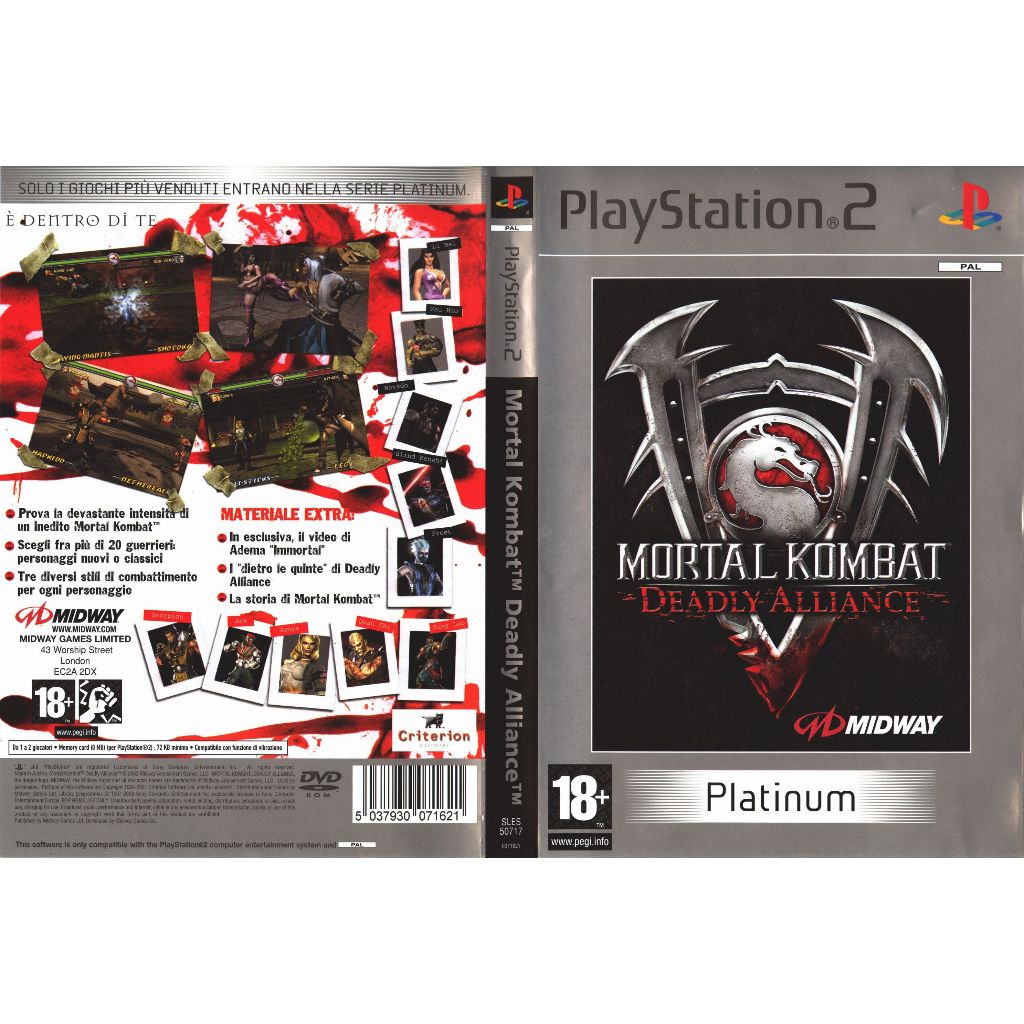 PS2 DVD Games Mortal Kombat - Deadly Alliance | Shopee Malaysia
