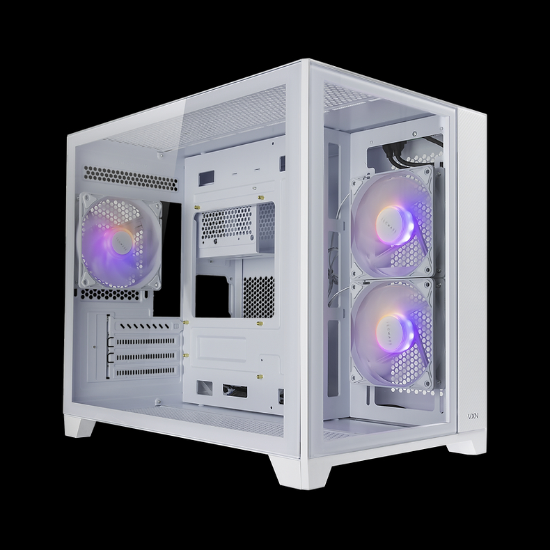 Tecware VXN V2 TG ARGB Compact Dual Chamber MATX Casing | Shopee Malaysia