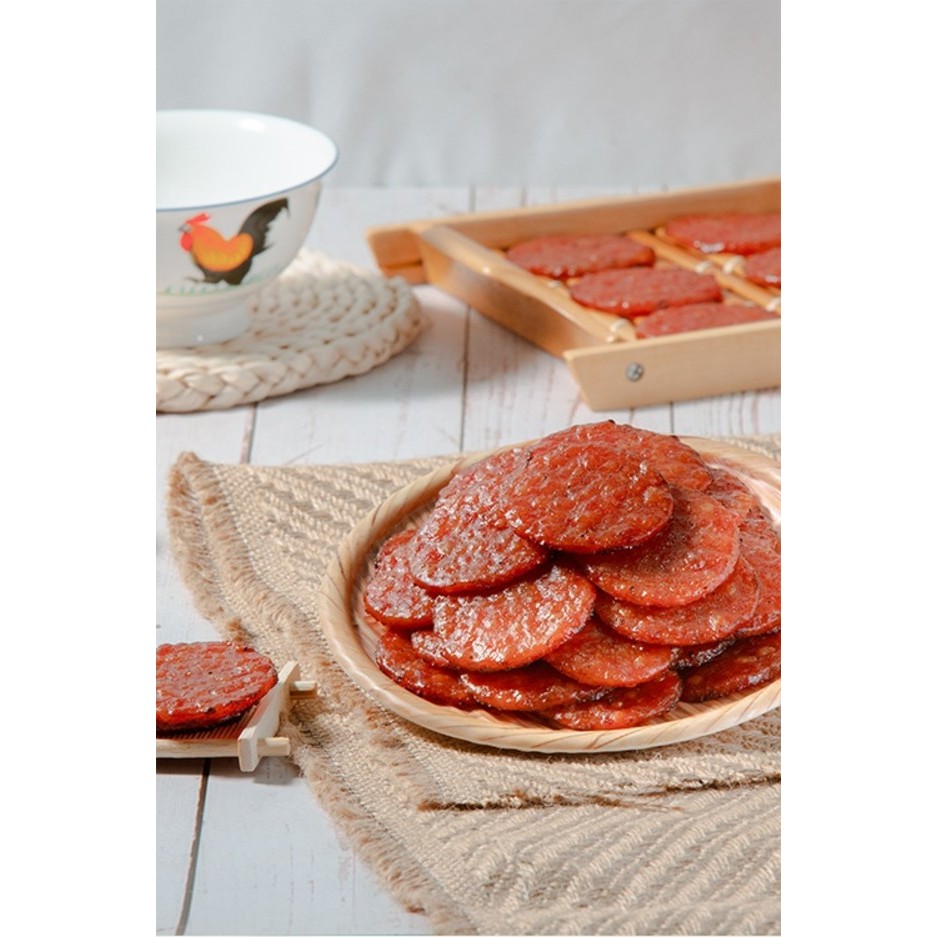 500gm Loong Kee Gold Coin Chicken Dried Meat 龍记金钱鸡肉干 | Shopee Malaysia