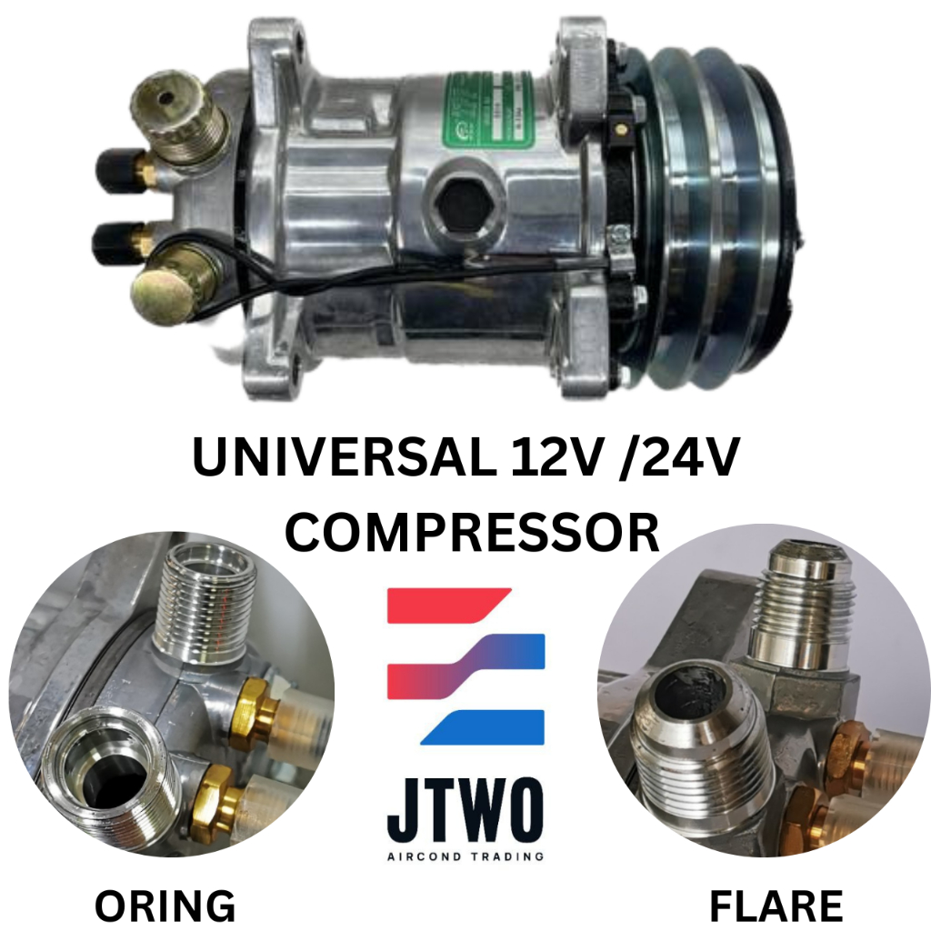 📣 UNIVERSAL 508 COMPRESSOR 12V /24V 👍👍 HIGH QUALITY PERFORMANCE (LORRY ...