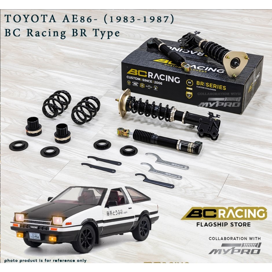 BC Racing BR Type Hi Lo Soft Hard Adjustable Absorber for Toyota AE86 ...