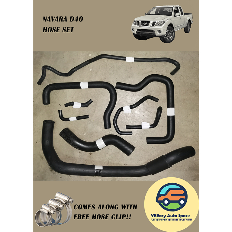 NISSAN NAVARA D40 - RADIATOR & BY PASS HOSE SET | Shopee Malaysia