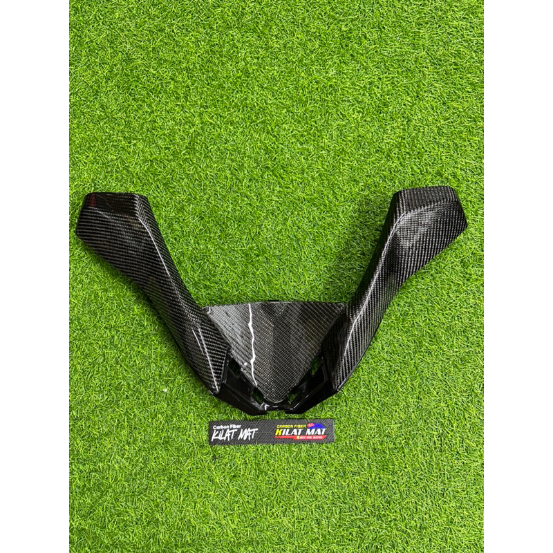 Carbon Fiber Wrap XMAX V1 Front Cowling(Blacktwill)🔥Preorder🔥 | Shopee ...