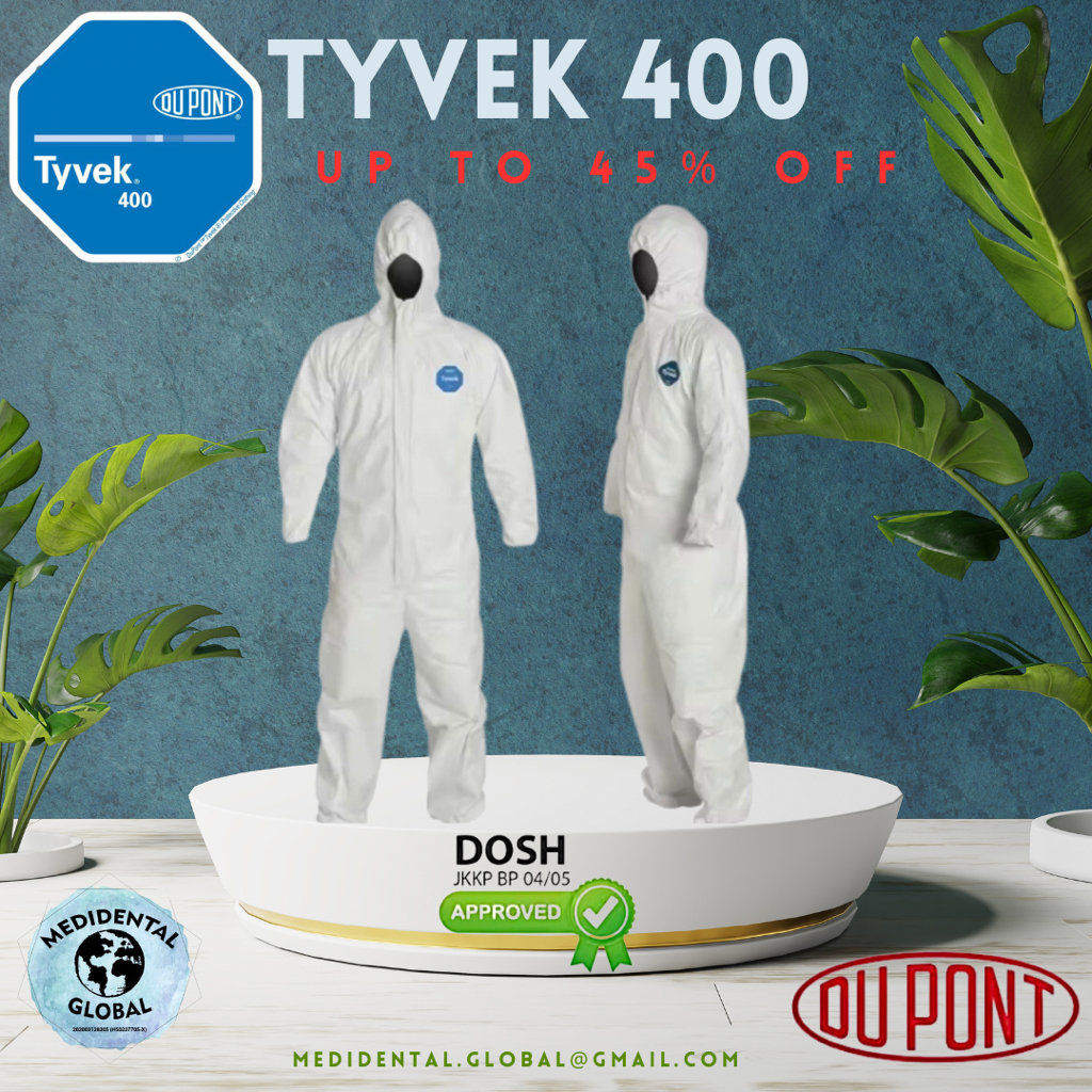 DuPont Tyvek 400 Coverall PPE | Shopee Malaysia