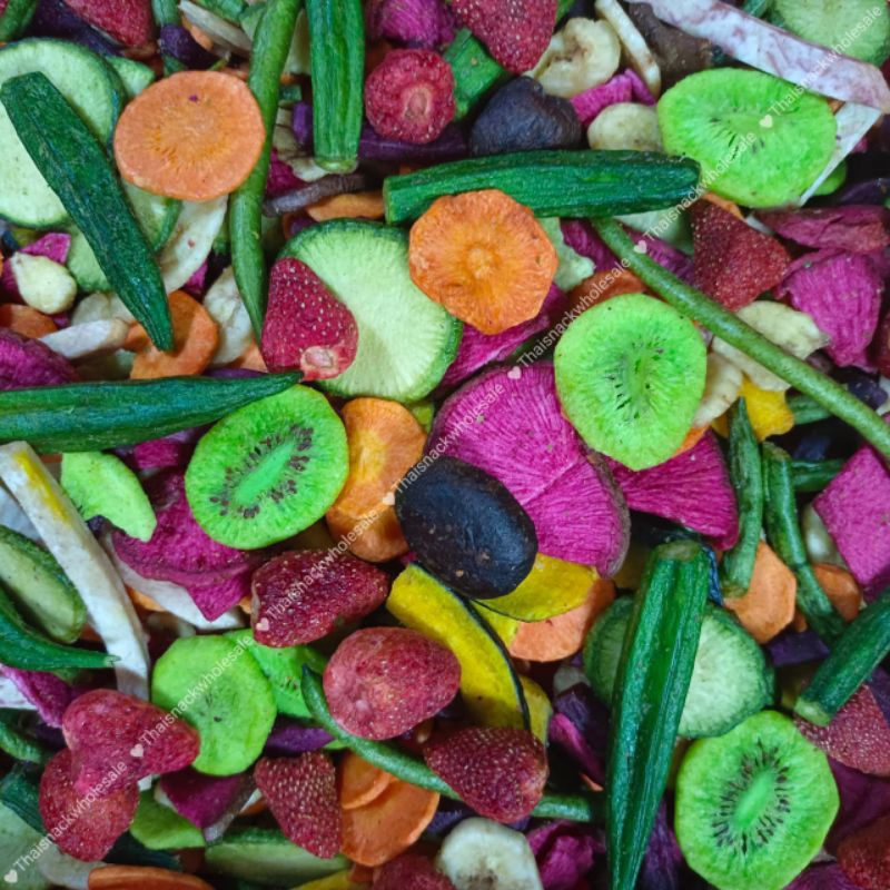 VIRAL/MIX VEGE & FRUITS SNACKS/KEREPEK SAYUR &BUAHAN CAMPUR RANGGUP ...