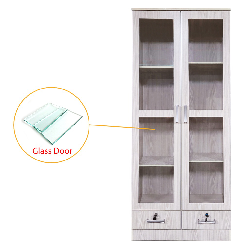 CLASSIC 3 Door Display Cabinet Glass Cabinet Display Rack Book Rack ...