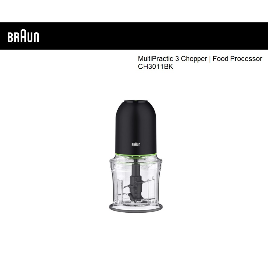 Braun MultiPractic 3 Chopper | Food Processor - Food processors Mini Chopper CH3011BK | Shopee ...