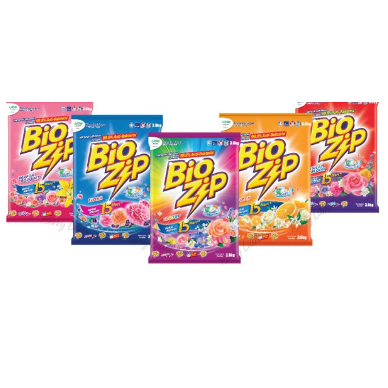 Bio Zip Detergent Powder 750g/ 2.3kg & 3.8kg | Shopee Malaysia