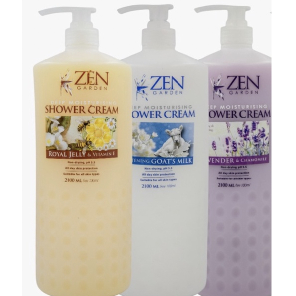 Zen Garden Deep Moisturising Shower Cream 2100ml | Shopee Malaysia
