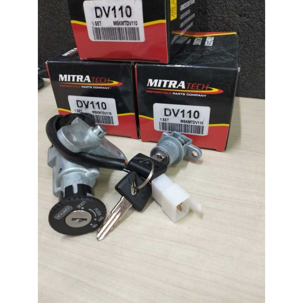 DEMAK DV110 MAIN SWITCH SET // DV110 MV110 DV MV 110 MAIN SWITCH IGNITION SUIS LOCK KEY SET ...