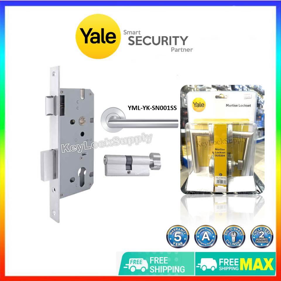 YALE MORTISE LOCKSET YML-YK-SN001SS SUITABLE FOR MOST ALL ENTRANCE FRONT FIRE DOOR BRAND yale ...