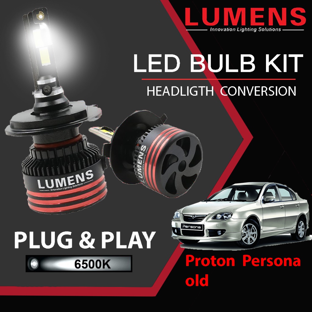 LUMENS Car LED Lighting 76W 5000LM Car Headlight- Proton Persona CM ...