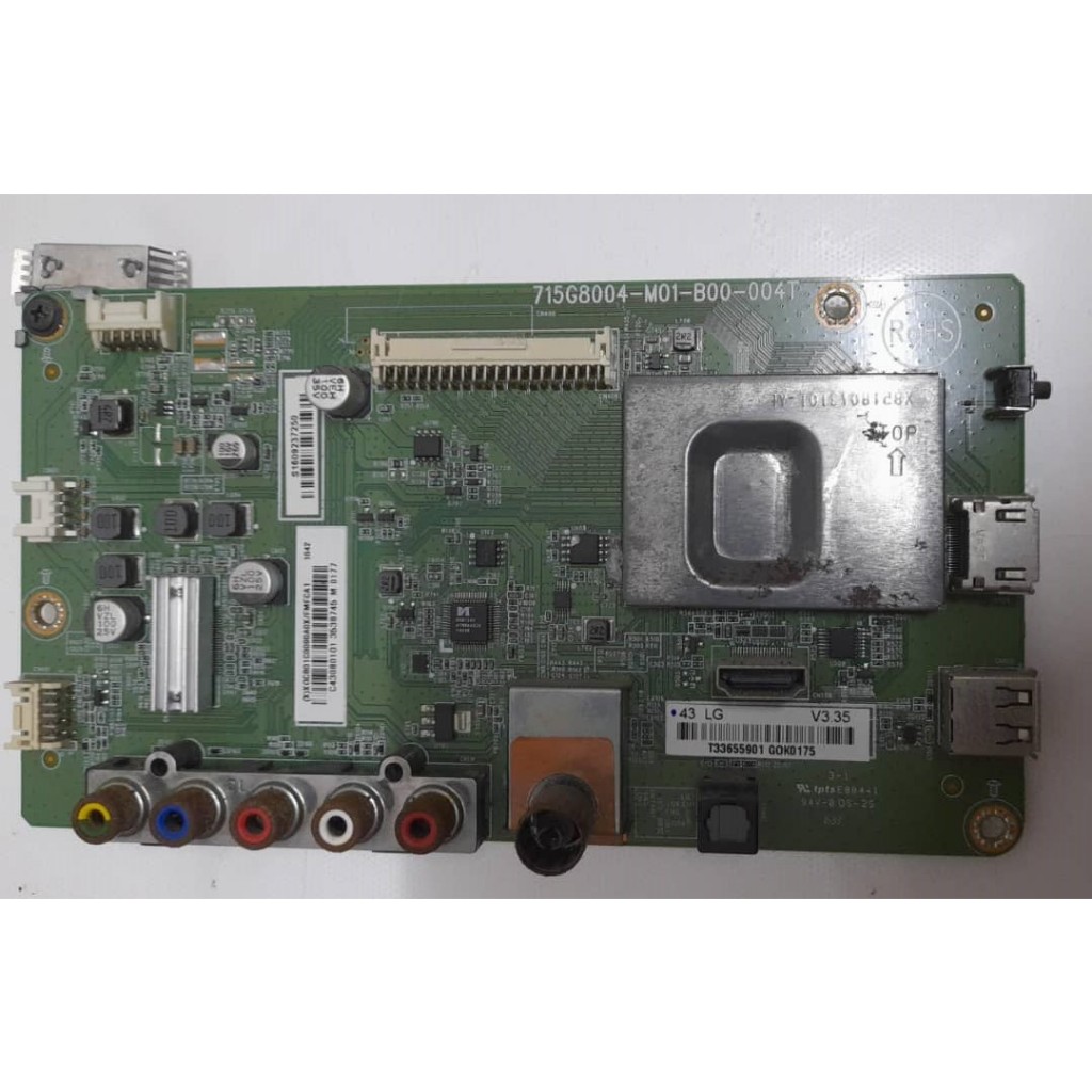 (C246) LG 43LH500T Mainboard, Powerboard, Tcon, Tcon Ribbon, Cable ...