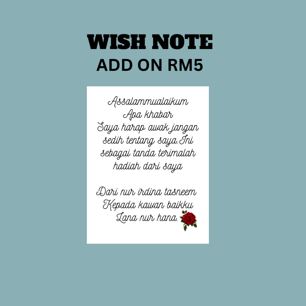 Wish Card | Gift Card | Stickers Wish Note A6 | kad Ucapan | Shopee ...
