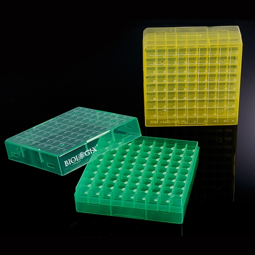 Biologix PP Freezer Boxes 2inch 81-Well (Blue, Yellow, Green and Red ...