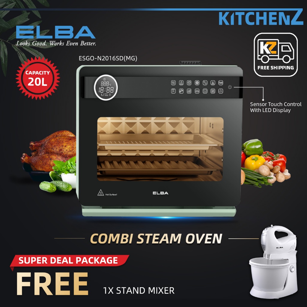 [FREE Shipping] Elba Built-in Oven Multifunction Oven (56L/76L) Combi ...
