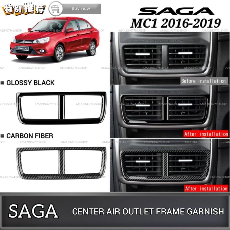 AMAZING PROTON SAGA MC1 16-19 DASHBOARD CENTER AIR OUTLET FRAME PANEL ...