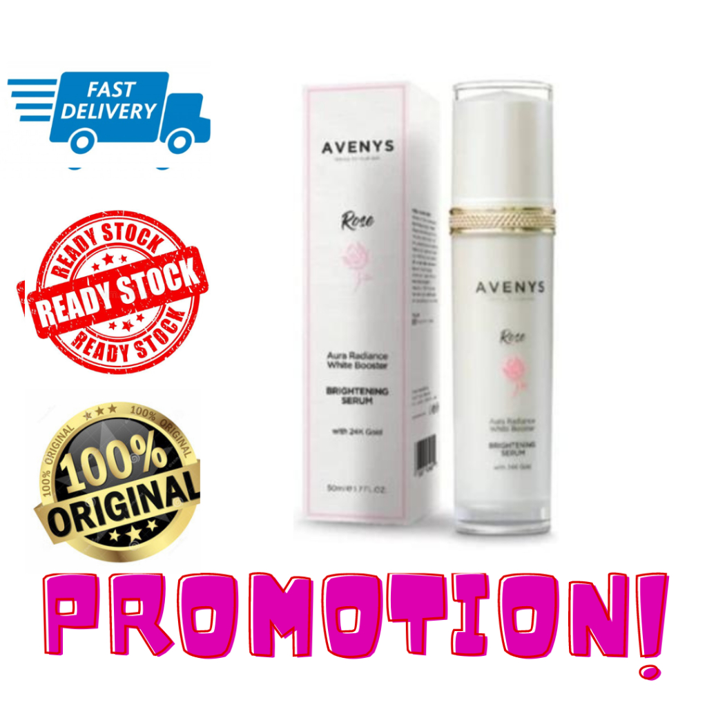 AVENYS ROSE Aura Radiance White Booster Brightening Serum 50ml | Shopee ...