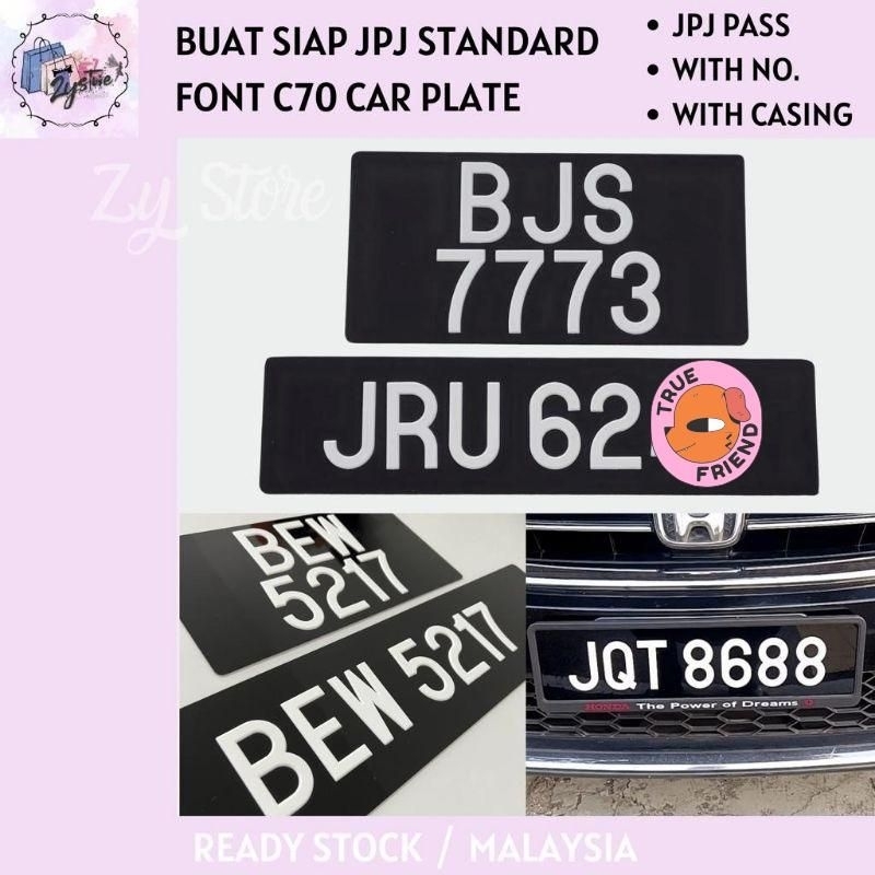 BUAT SIAP 1 Pcs Plat Nombor Kereta JPJ + Bingkai Sekali! 🔥 Plat Kereta ...