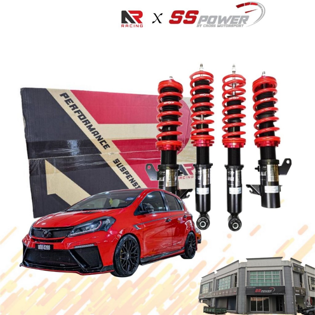 AR RACING ADJUSTABLE HI/LOW BODYSHIFT PERODUA MYVI 3RD GEN (FULLSET ...