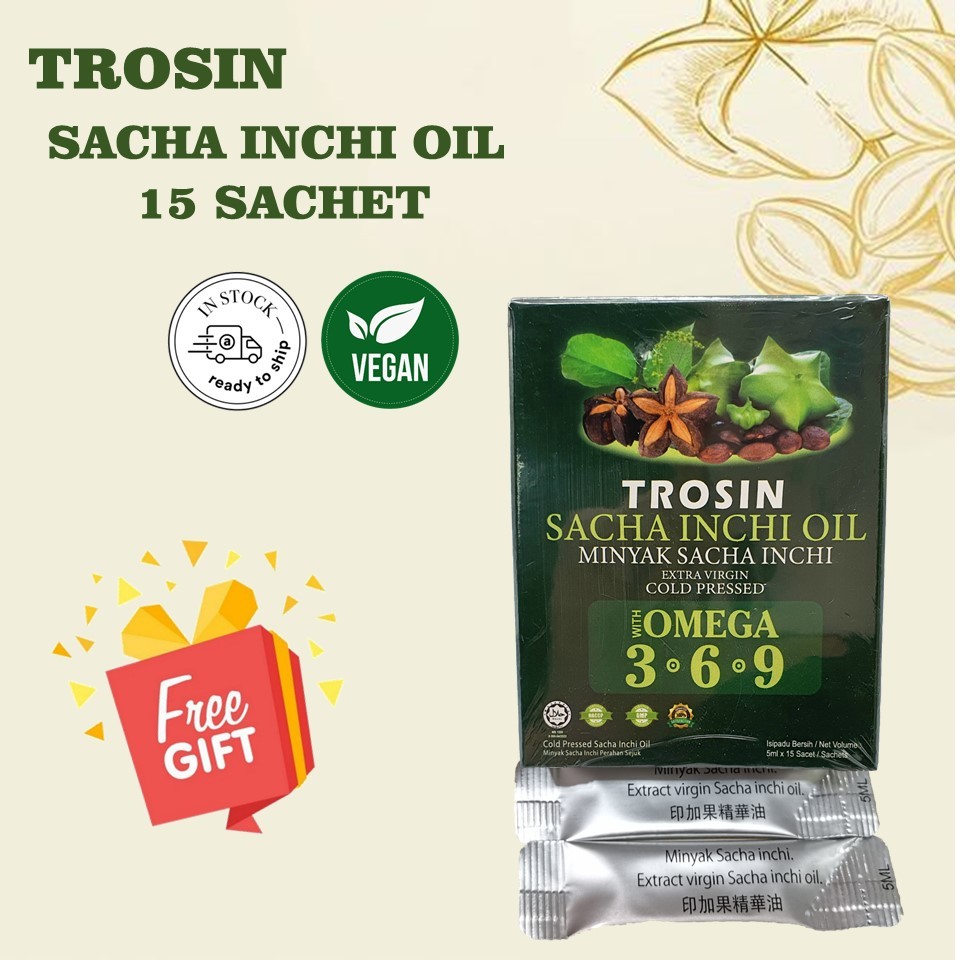 Sacha Inchi Oil trosin (15 Sachet) Minyak Sacha Inchi trosin(5ml x 15 Sachet) | Shopee Malaysia