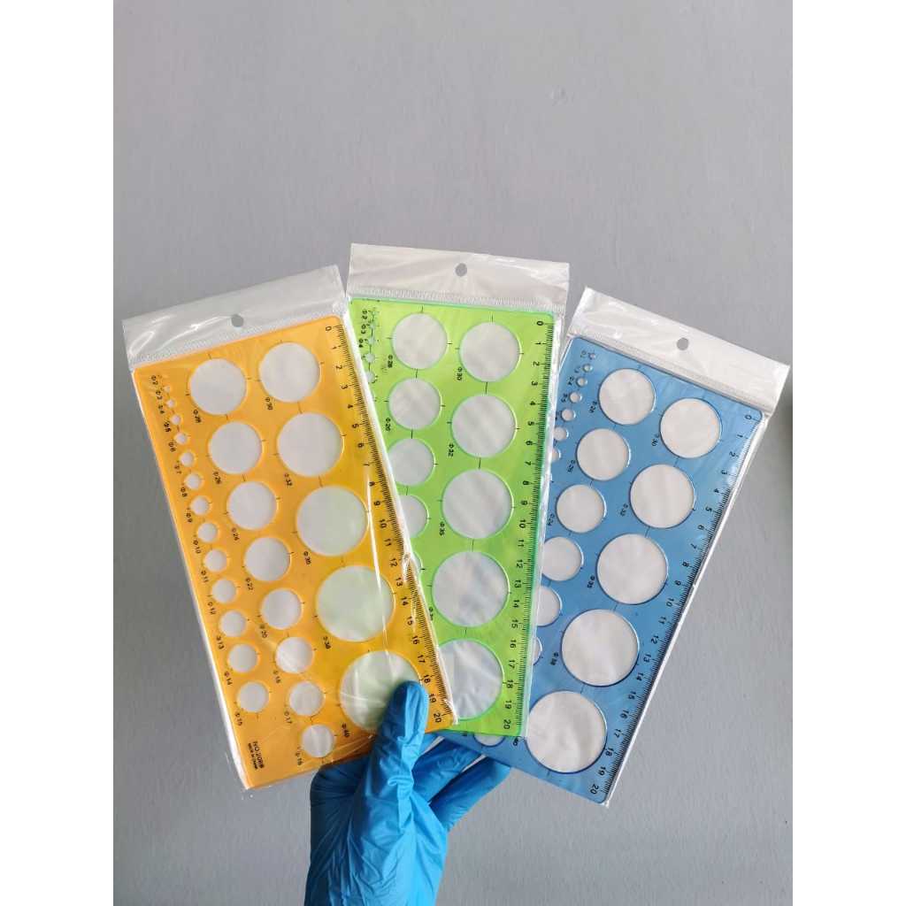 [READY STOCK] Plastic Circle Drawing Template Stencil Measuring ...