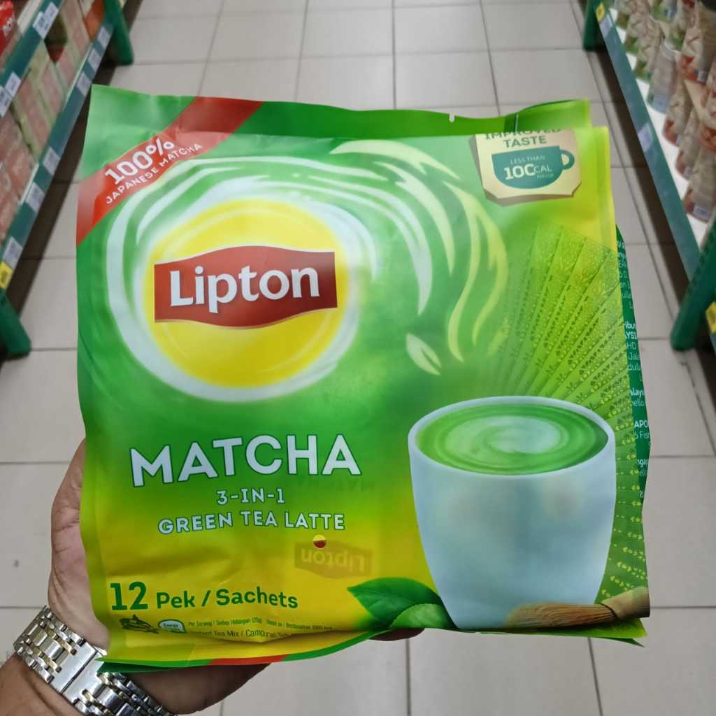 Green Tea Latte 3 in 1 Matcha Lipton 12s x 20g 100% Japanese Matcha ...