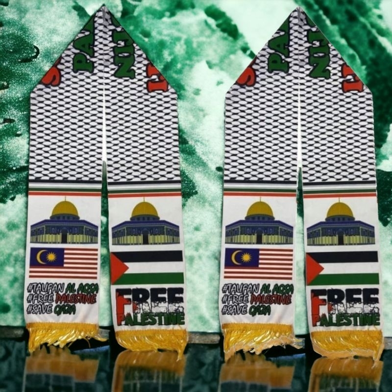 Maflar Palestine Blue Blue Free palestin Save Gaza | Shopee Malaysia