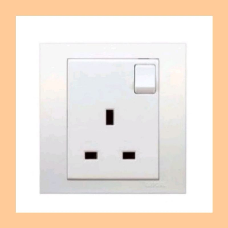 [Ready Stock] HICOOK OKC 13A 1 Gang Big Switch Socket Outlet 250V 3 Pin ...