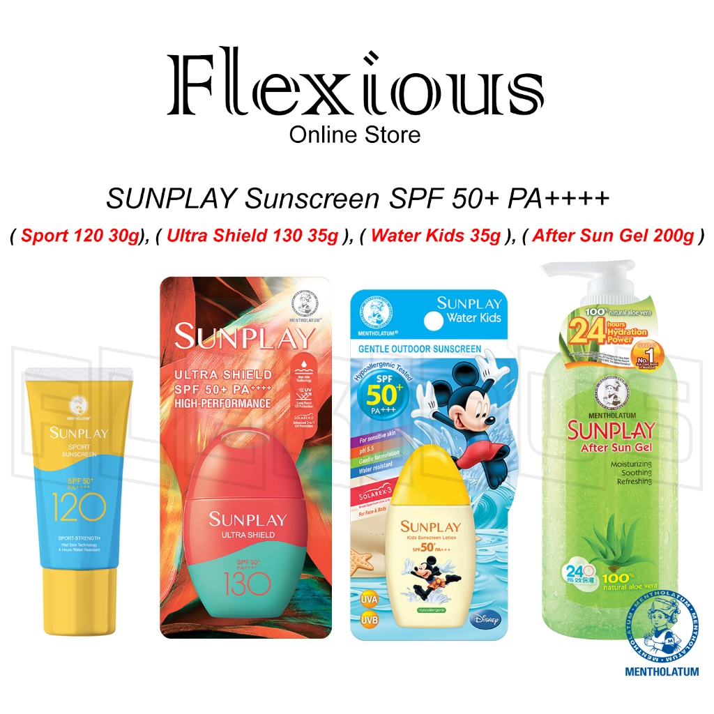 *SUNPLAY* Mentholatum Sunscreen SPF 50+ PA++++ - ( Sport 30g, Ultra ...