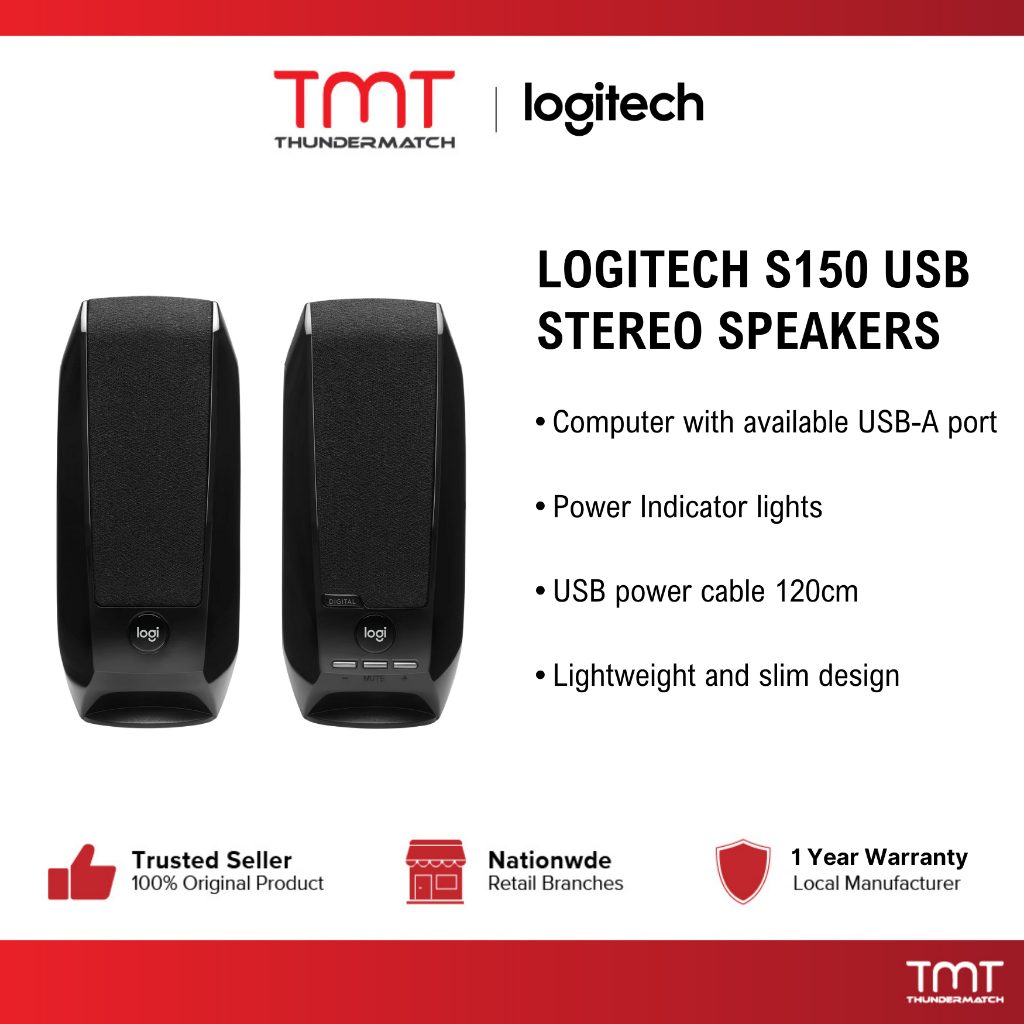 [Ready Stock] Logitech S150 USB STEREO SPEAKERS | Logitech Z213 Compact ...
