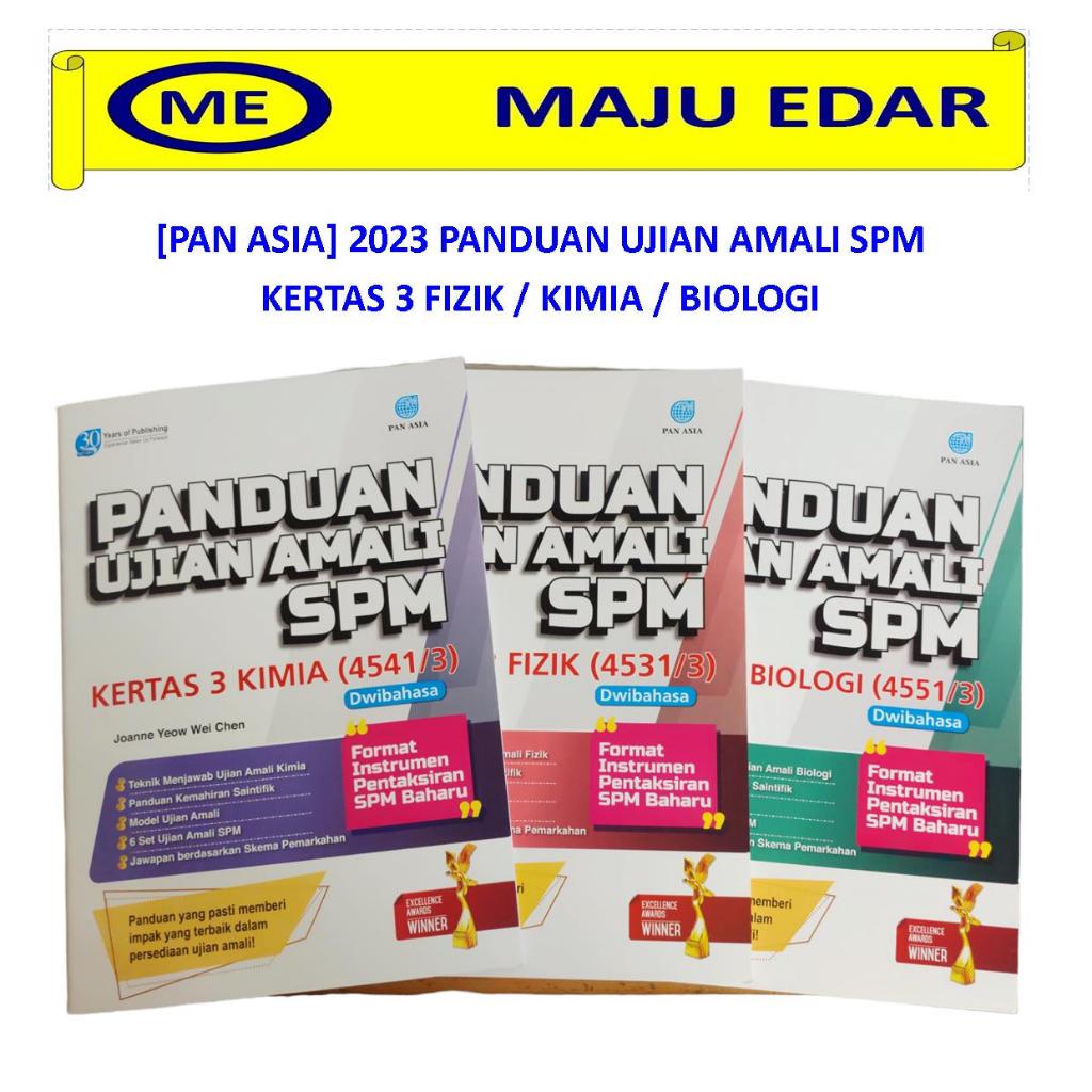【PAN ASIA】 2023 PANDUAN UJIAN AMALI SPM KERTAS 3 FIZIK / KIMIA / BIOLOGI | Shopee Malaysia