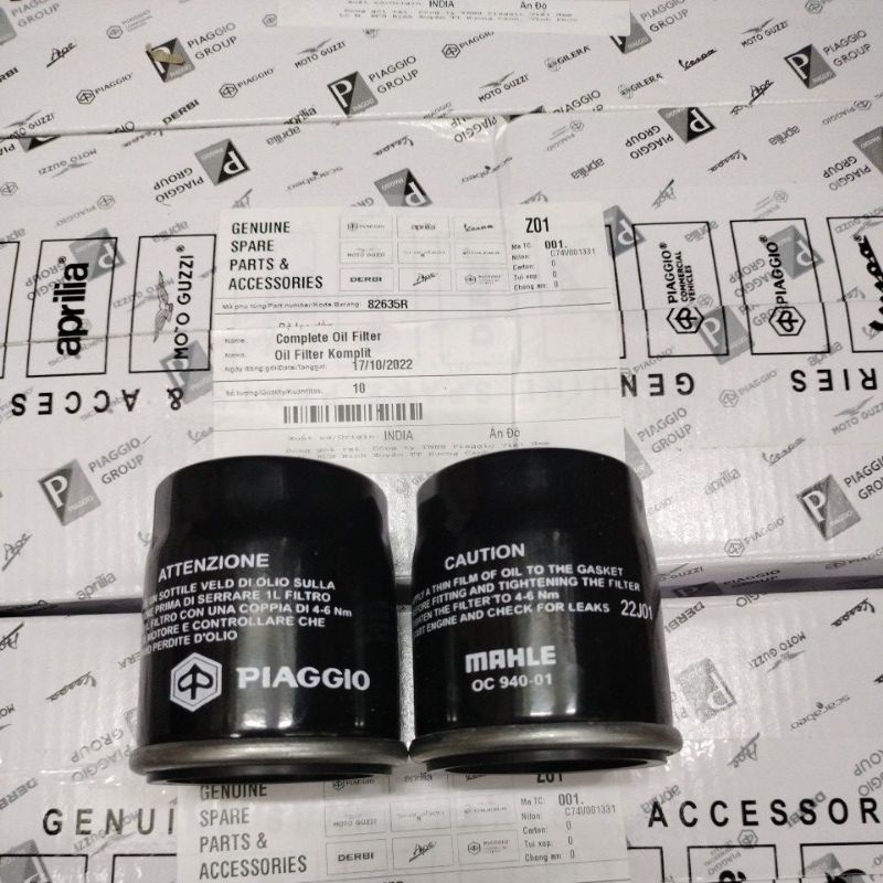 VESPA PIAGGIO OIL FILTER 82635R ORIGINAL | Shopee Malaysia