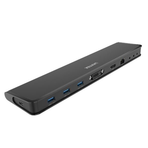 UNITEK uHUB S7+ 8-in-1 Powered USB-C/A Ethernet Hub with Dual Monitor ...