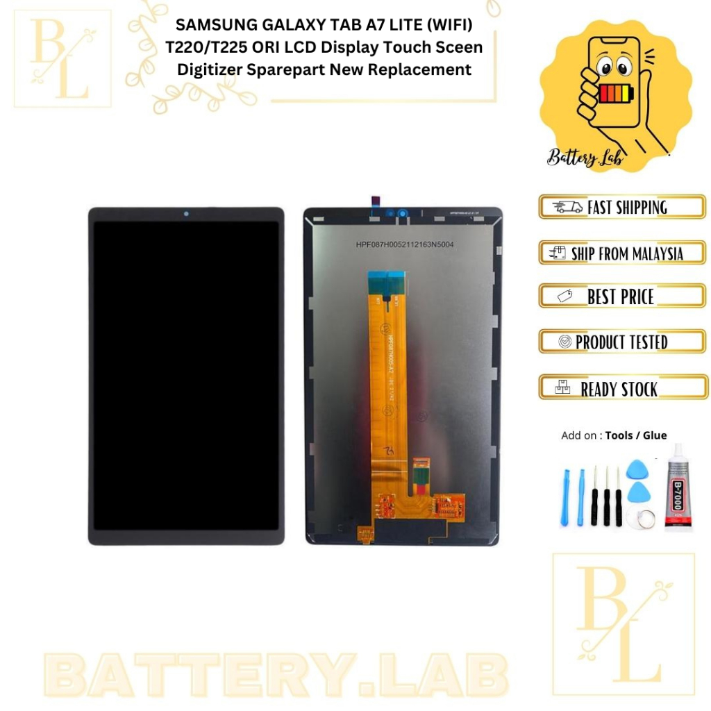 SAMSUNG GALAXY TAB A7 LITE (WIFI) T220/T225 ORI LCD Display Touch Sceen ...