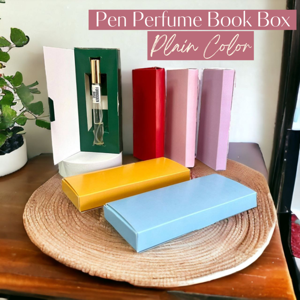 [READYSTOCK] 1PCS PEN PERFUME BOOK BOX(BOX ONLY)/Perfume Packaging Box ...