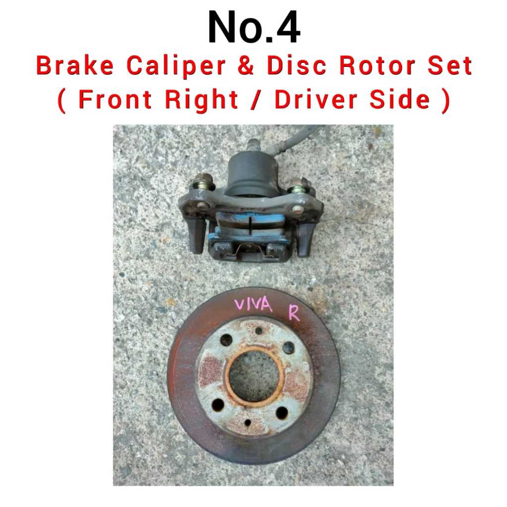 Perodua Viva Disc Rotor / Brake Caliper / Knuckle Wheel Hub Bearing ...