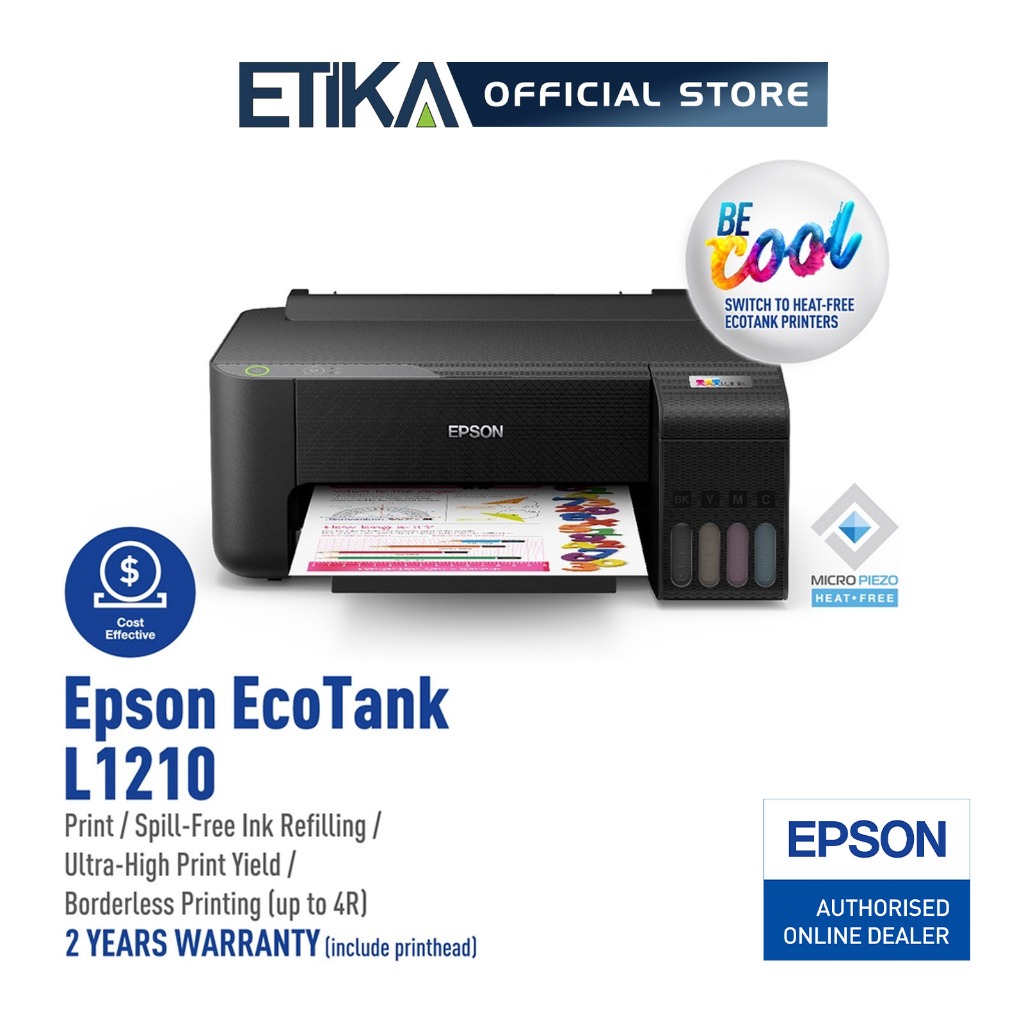 Epson EcoTank L1210 A4 Ink Tank Printer | Print Only | Shopee Malaysia